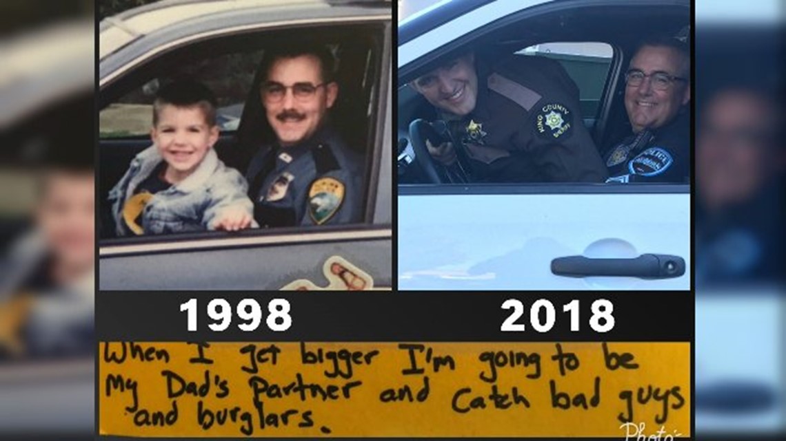 These 20 Years Later Dad & Son Police Duo Recreate Precious Photo Memory