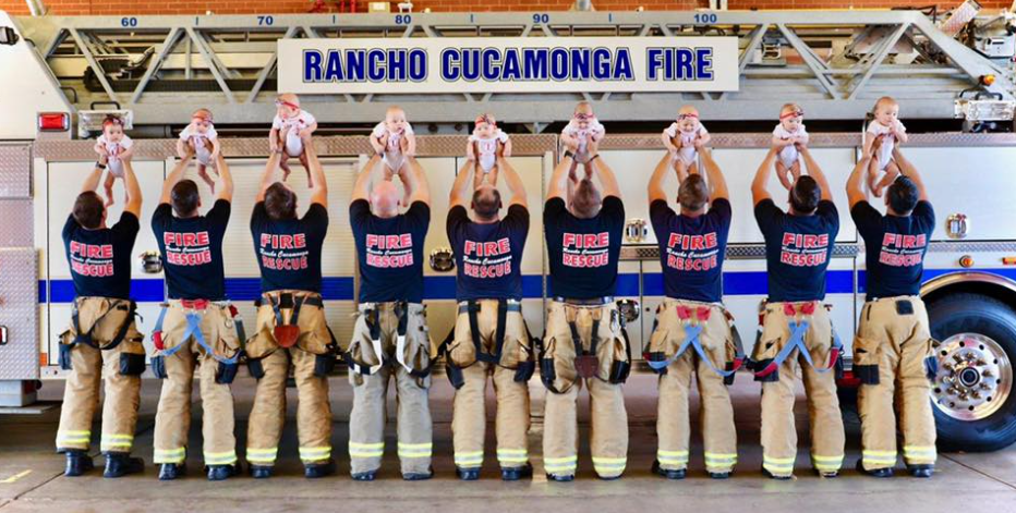 9 Firefighters Work At The Same Barracks and Become Fathers At The Same ...