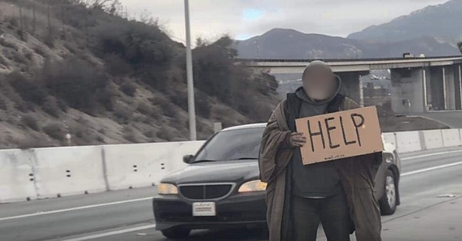 No one came to assist the elderly man stranded by the highway, and it ...