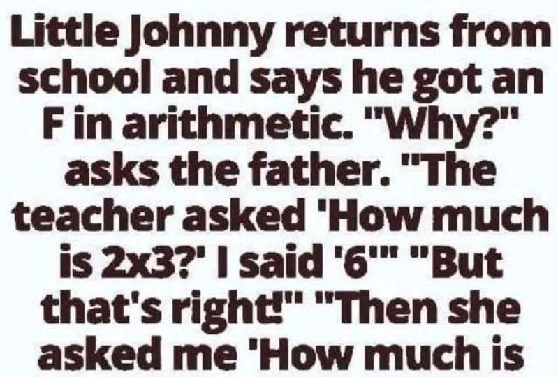 WHEN MATH FAILS AND MARRIAGE EXPLODES